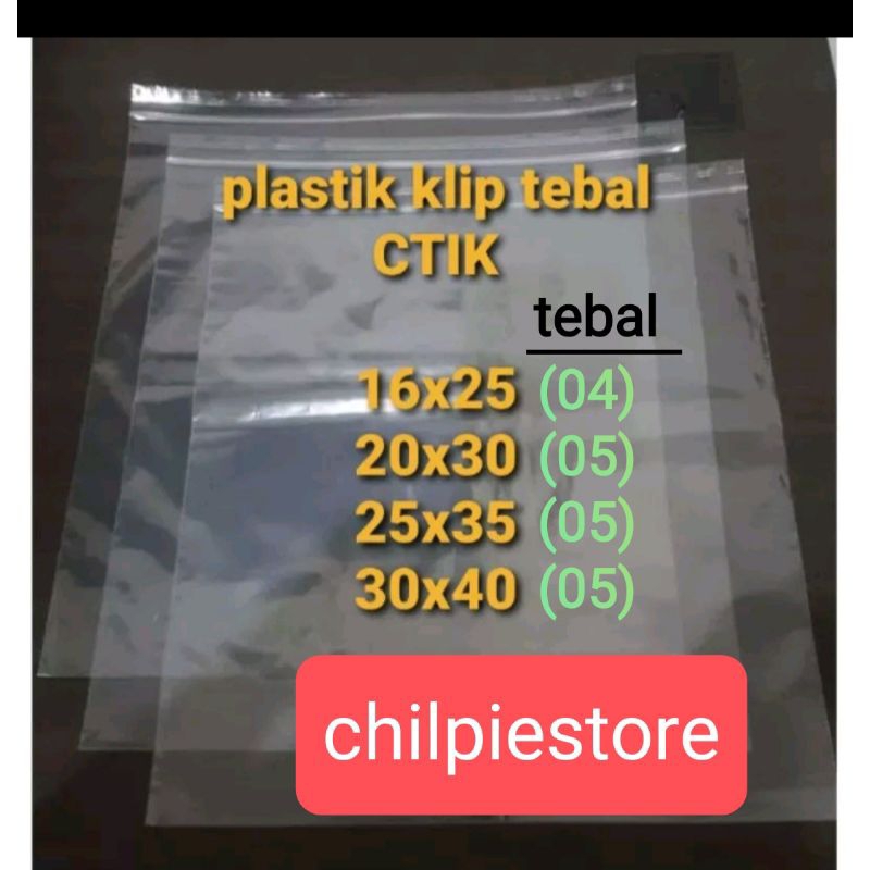 Jual Plastik klip ctik besar tebal 16x25 20x30 25x35 30x40 merk ctik ...