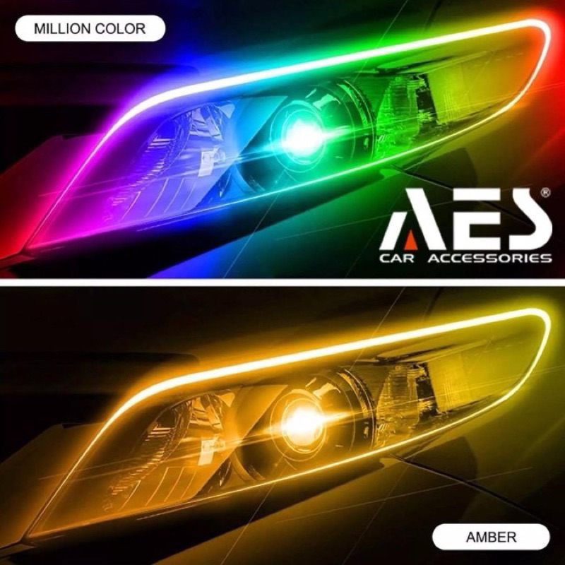 Jual AES LED DRL MATRIX RGB 12Volt 60cm | Shopee Indonesia