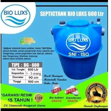 Jual septictank bio, biotech, biofil, bioluxs 600 liter harga pabrik | Shopee Indonesia