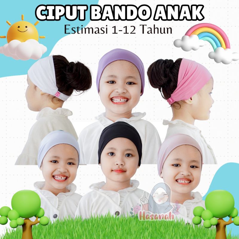 Jual Ciput anak bando jersey ciput anak bandana anak 1-12 tahun ...