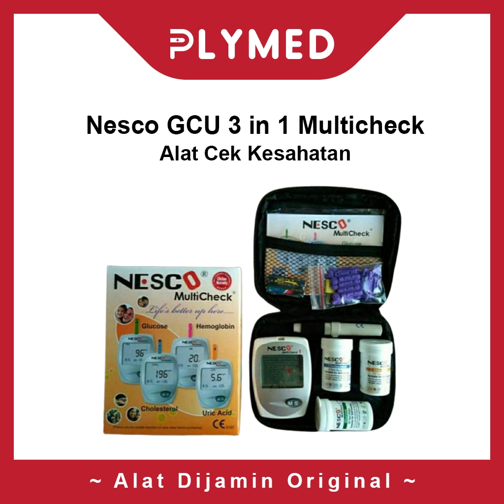 Jual Alat NESCO Multicheck GCU 3 in 1 Cek Gula Darah, Kolesterol, Asam ...