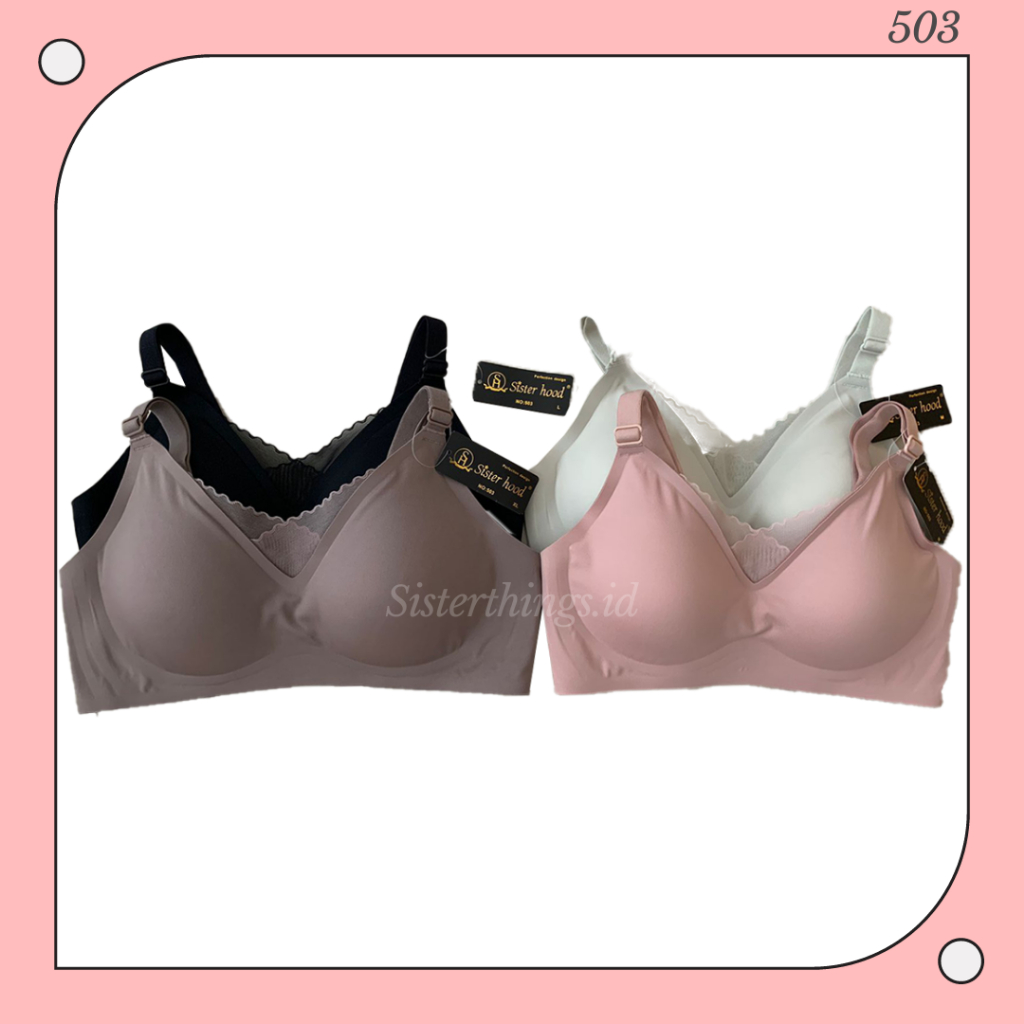 Jual SISTERHOOD 503 BRA SEAMLESS BUSA TIPIS TANPA KAWAT PREMIUM | Shopee Indonesia