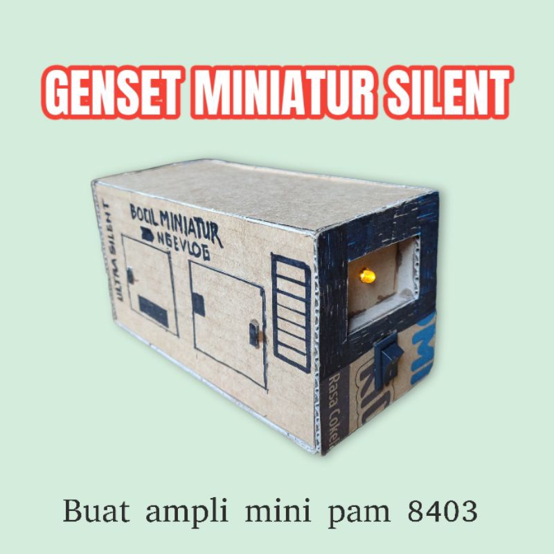 Jual MINIATUR GENSET SILENT buat ampli mini 5 volt | Shopee Indonesia
