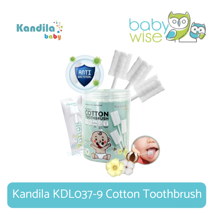 Jual Kandila KDL037-9 Cotton Toothbrush - Baby Oral Cleaner | Pembersih ...