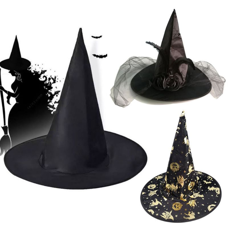 Jual Topi penyihir witches nenek sihir harpot witch hat party halloween ...
