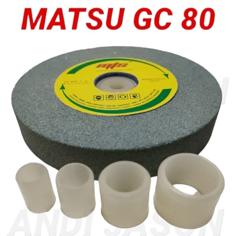 Jual BATU GERENDA MESIN DUDUK 6" 150MM GC 80 MTS BATU ASAH BULAT 6 INCI MATSU | Shopee Indonesia