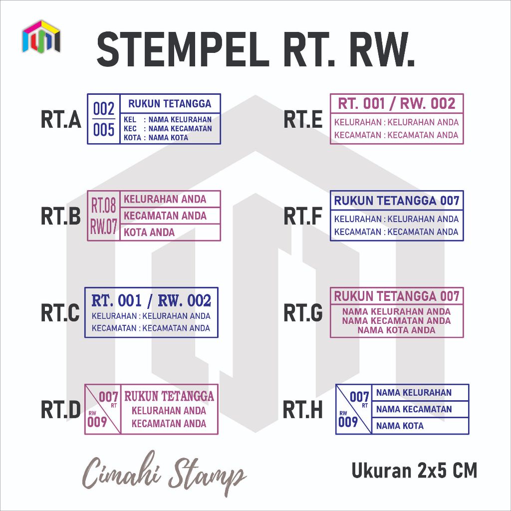 Jual Stempel RT RW Custom | Shopee Indonesia