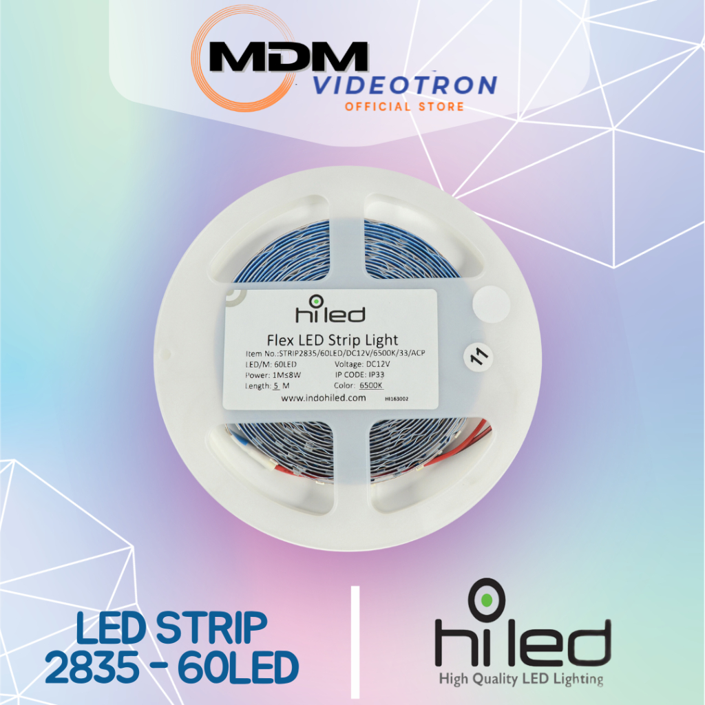Jual Lampu /LED STRIP HILED 2835 - 60LED - IP.33 - DC12V - 11000K ...