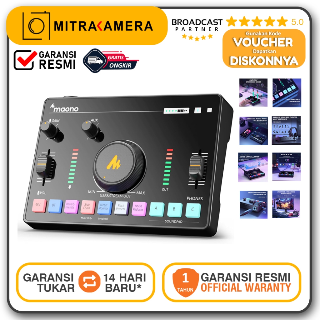 Jual Maono AMC2 NEO One-Stop Streaming Audio Mixer & Sound Card ...