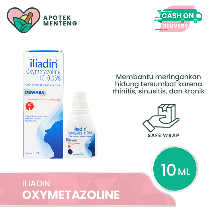 Jual Iliadin Nasal Spray 10 mL - Obat Semprot Hidung Tersumbat | Shopee ...