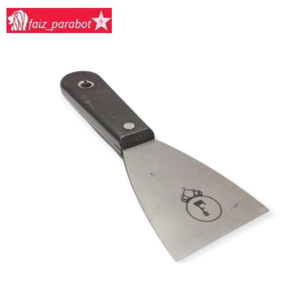 Jual kape crepes stainless gagang plastik / spatula martabak pizza roti ...