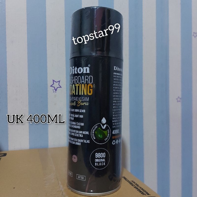 Jual Cat Semprot DITON PREMIUM DASHBOARD COATING ORIGINAL BLACK 9800 ...