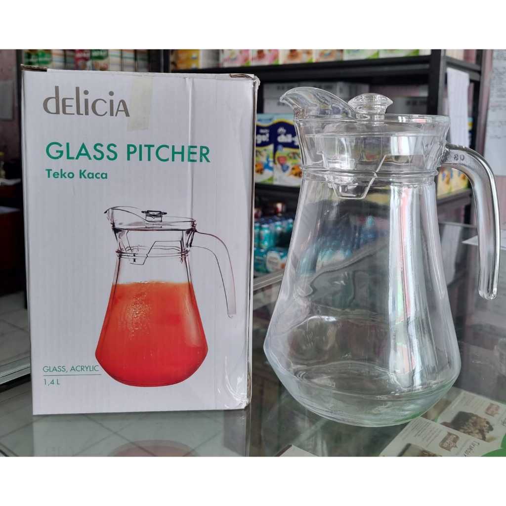 Jual GLASS PITCHER MERK DELISIA (TEKO KACA) | Shopee Indonesia