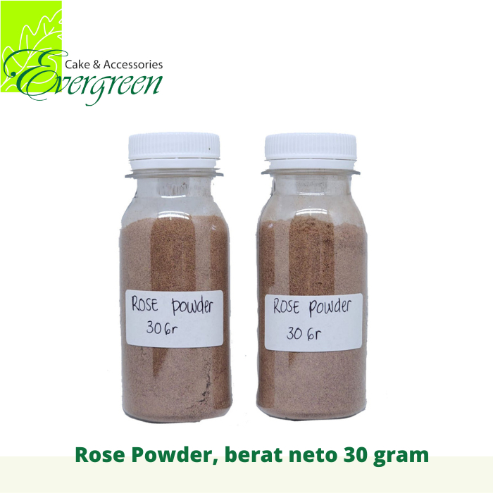 Jual Edible Rose Powder/Food Grade Rose Powder/Tepung Mawar, 30 gram ...
