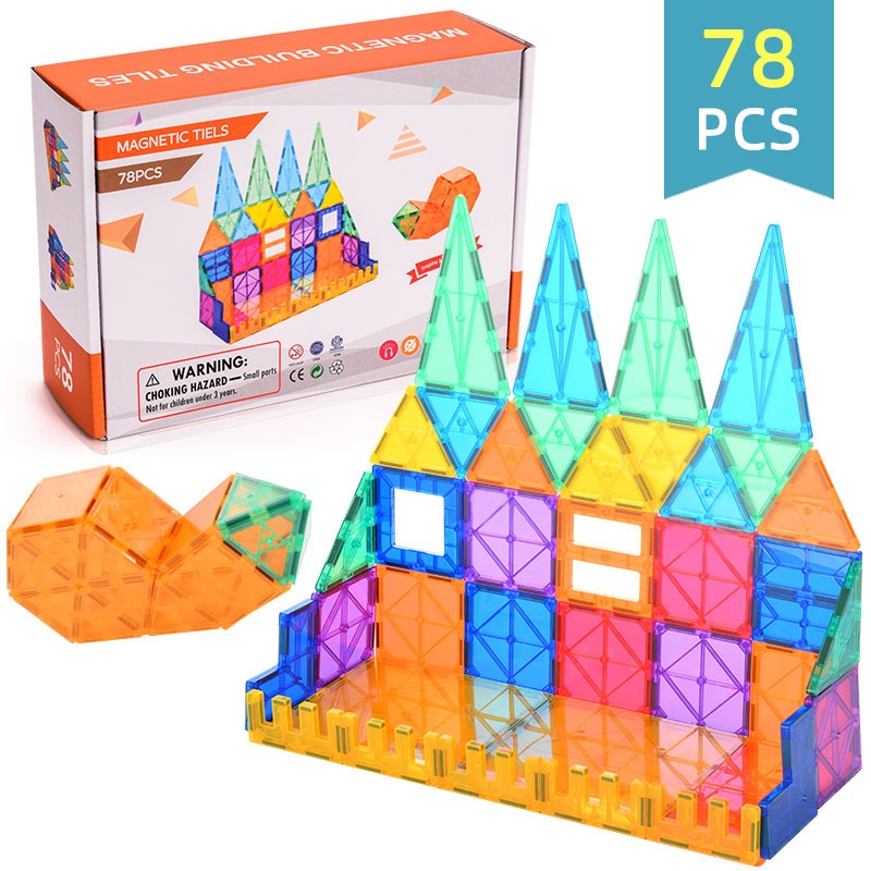 Jual Magnetic Tiles 48 Magnetic Tiles 78 Mainan Magnet Puzzle Magnet ...