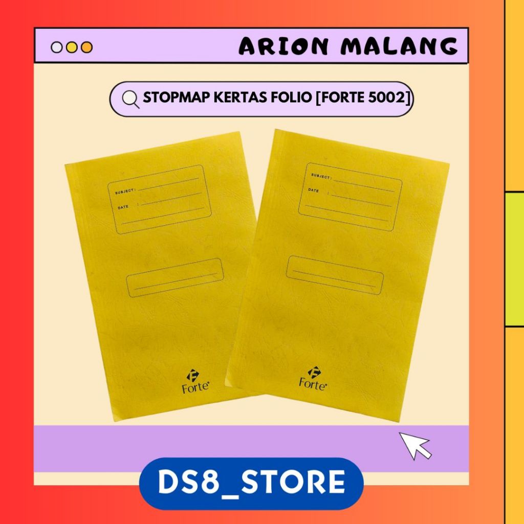 Jual Stopmap Kertas Folio Kuning Tua/ Map Kertas / Map File Forte 5002 ...