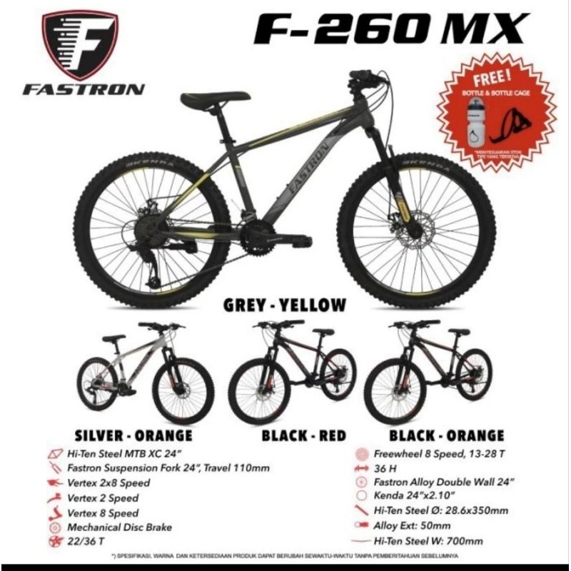 Jual Sepeda Dewasa MTB 26 inch Fastron F260 DAL 260 MX 260 MK Phoenix ...