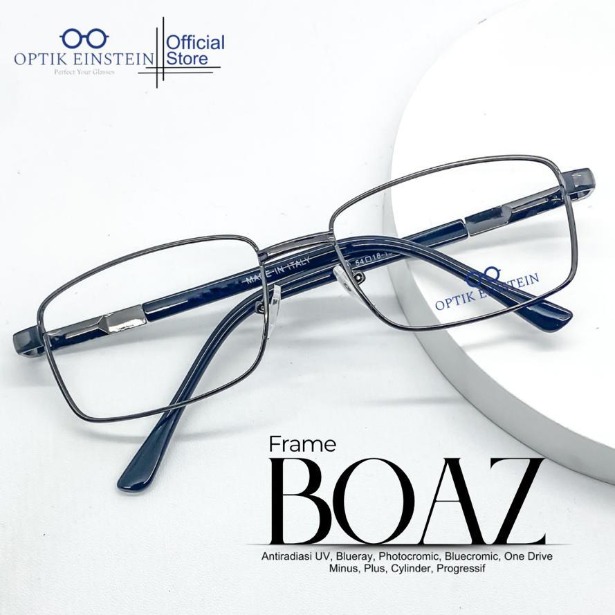 Jual Einstein Optical -#65 Kacamata Boaz Minus Pria & Wanita Model ...