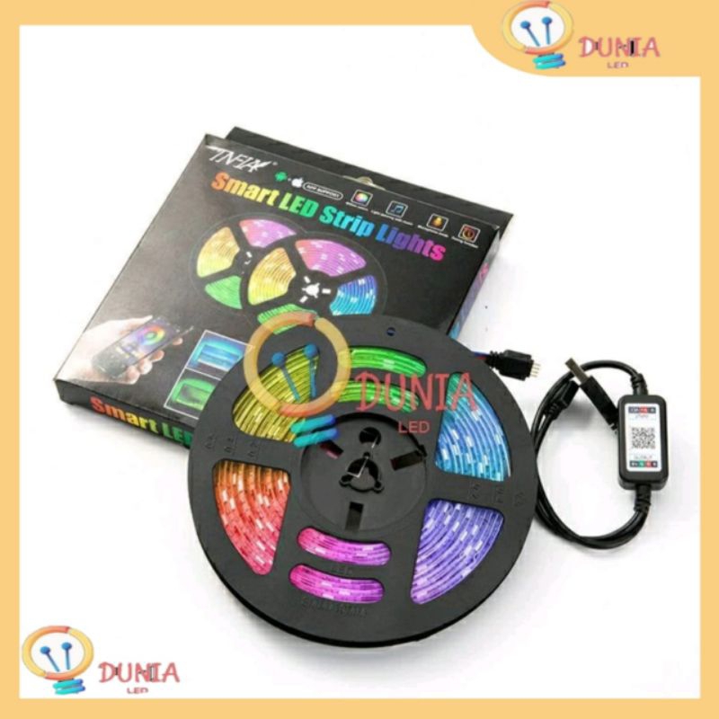 Jual Led Strip 5050 USB 5V RGB / Lampu Led Strip IR Remote 5 Meter | Shopee Indonesia
