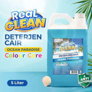 Jual Real Clean Deterjen Cair Laundry Antibacterial 5 Liter -Detergen Cair Laundry Sabun Cuci ...