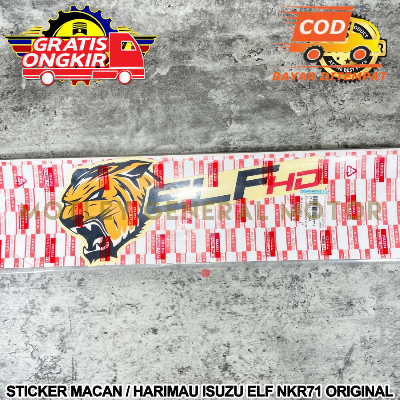 Jual STICKER HARIMAU - STIKER MACAN ISUZU ELF NKR71 | Shopee Indonesia