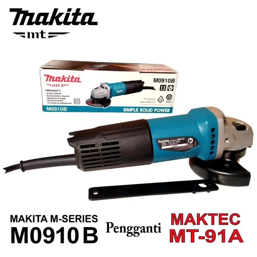 Jual Mesin Gerinda Gurinda Tangan selep Disc Grinder Makita Maktec Sakelar Belakang M 0910 B ...