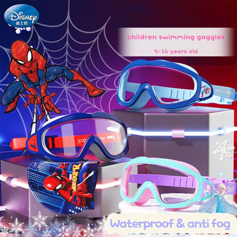Jual Kacamata Renang Anak Superhero Frozen Big Frame | Superhero ...