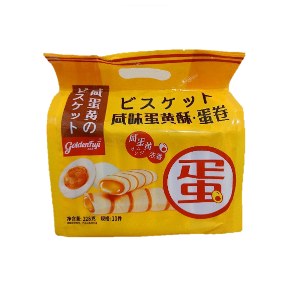 Jual Golden Fuji Salted Egg Yolk Cake Egg Roll Telur Gulung Renyah ...