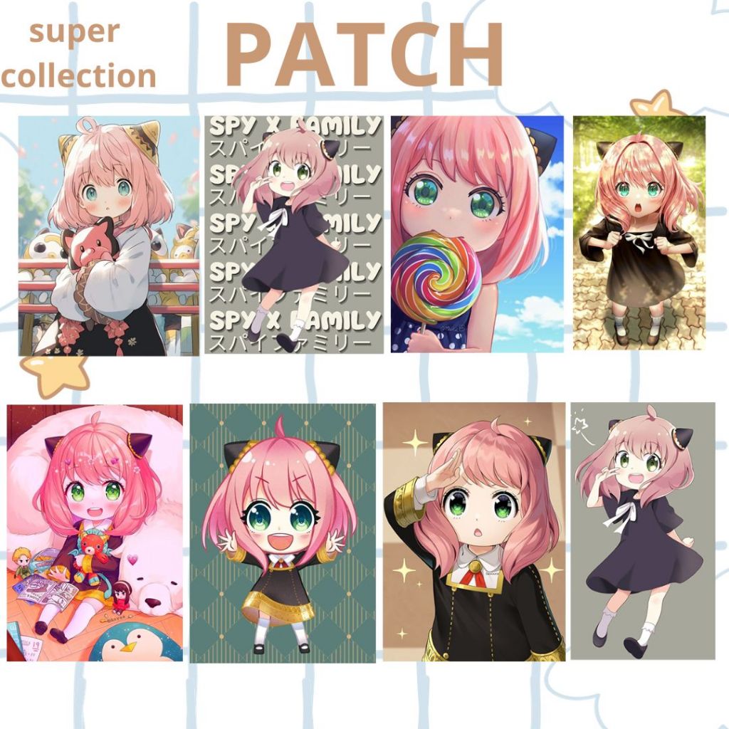 Jual Patch Jahit Uk 20X14 CM Motif Anime SPY X Family Anya Aksesoris ...