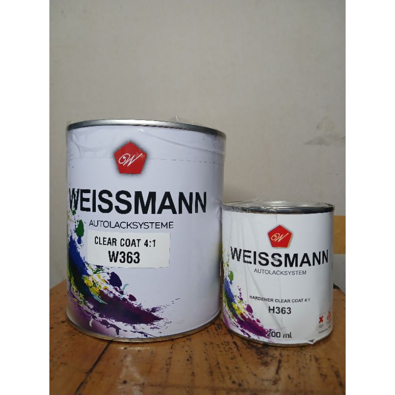 Jual Clearcoat weissmann 363 + Hardener (Glossy) | Shopee Indonesia