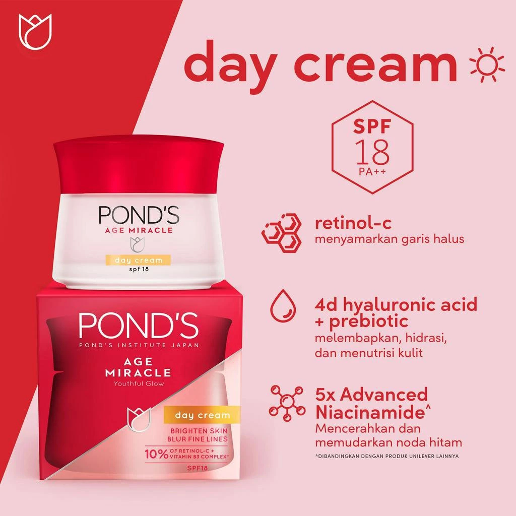 Jual Ponds age miracle day cream and night cream 10gr | Shopee Indonesia