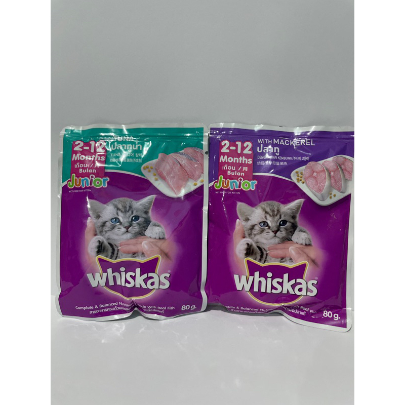 Jual WHISKAS - Makanan Kucing Junior 80gr | Shopee Indonesia