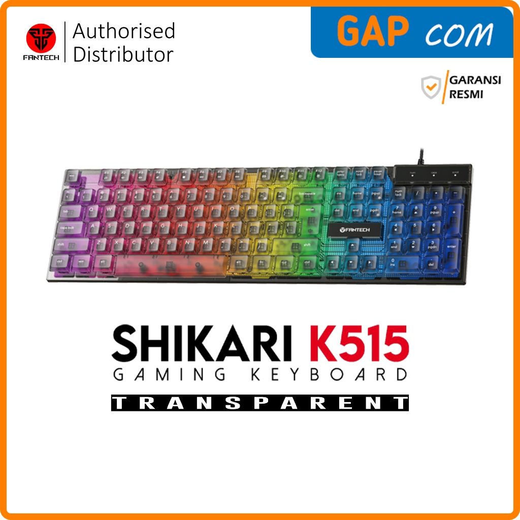 Jual Keyboard Gaming Fantech K515 Shikari RGB Transparent Keyboard ...