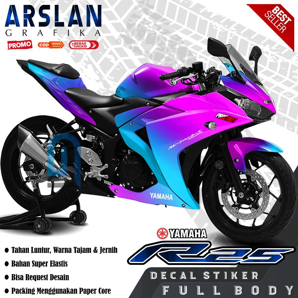 Jual Decal R25 OLD Full Body Stiker R25 OLD Full Body Variasi / Desain ...