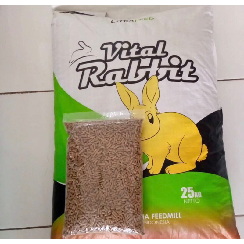 Jual Pelet kelinci hamster vital rabbit 1kg | Shopee Indonesia