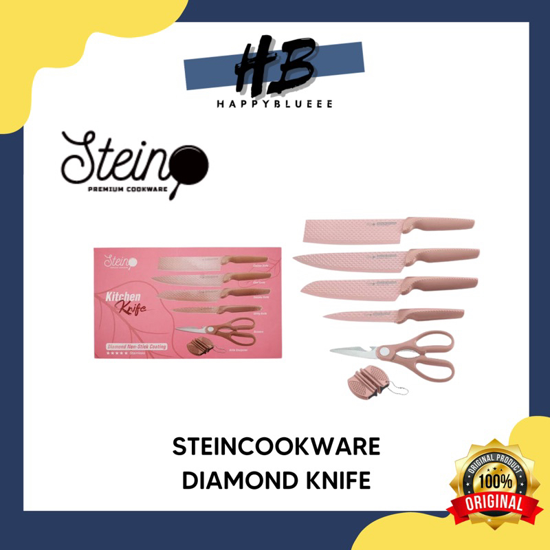 Jual STEINCOOKWARE STEIN DIAMOND KNIVES SET STEIN KNIFE PISAU SET ...