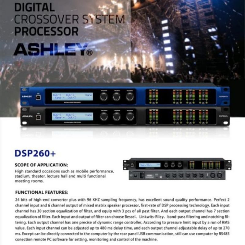 Jual DLMS ASHLEY DSP 260+ Management LMS Digital ADSP 260 Plus ORIGINAL ...