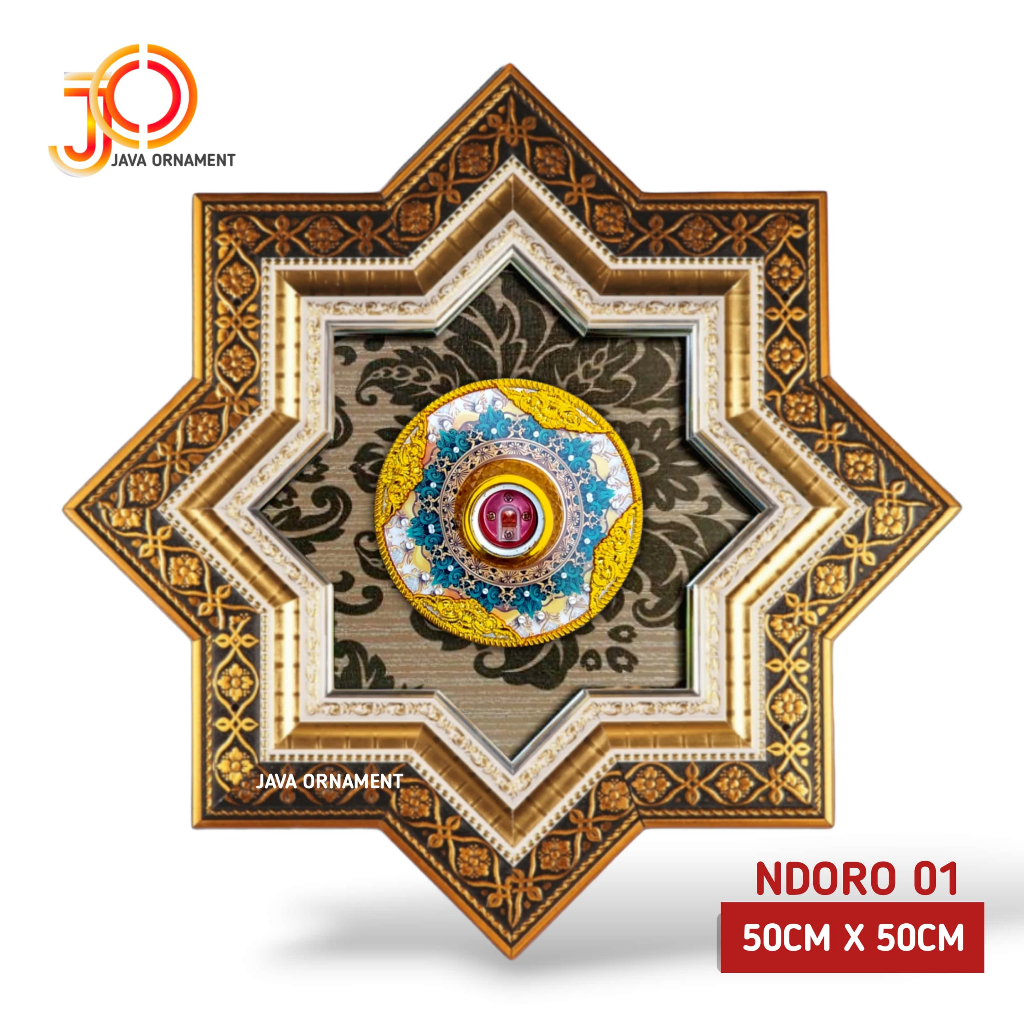 Jual fitting hias lampu plafon pvc terbaru ukuran 50x50 Ornamen decor ...