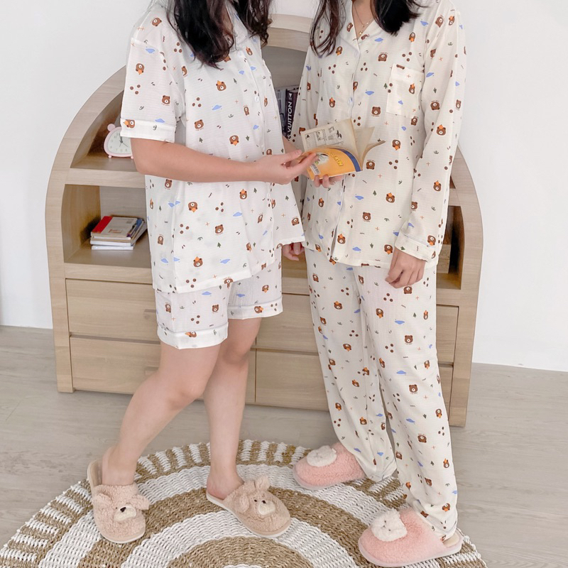 Jual Kijoo Set (Short and Long Ver.) - Baju Tidur / Piyama Sleepwear ...