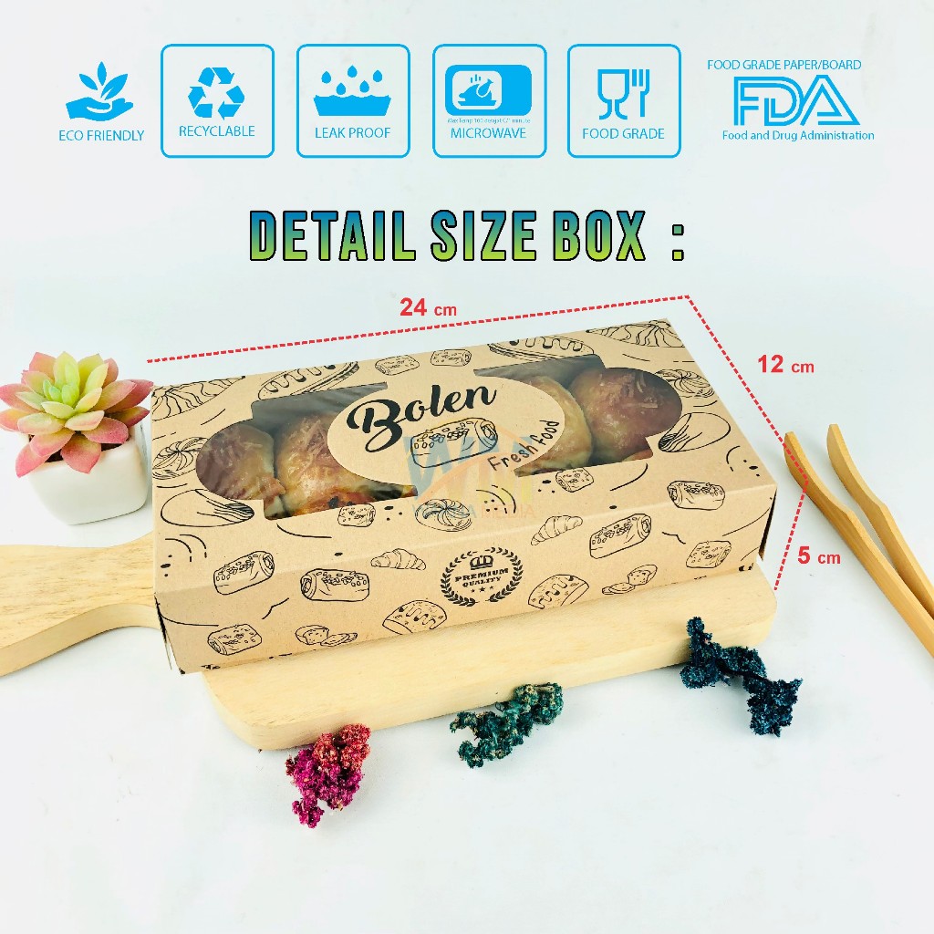 Jual Kotak Dus Box Brownies 24x10x5 / Dus 24x12x5 / Box Bolen / Dus ...