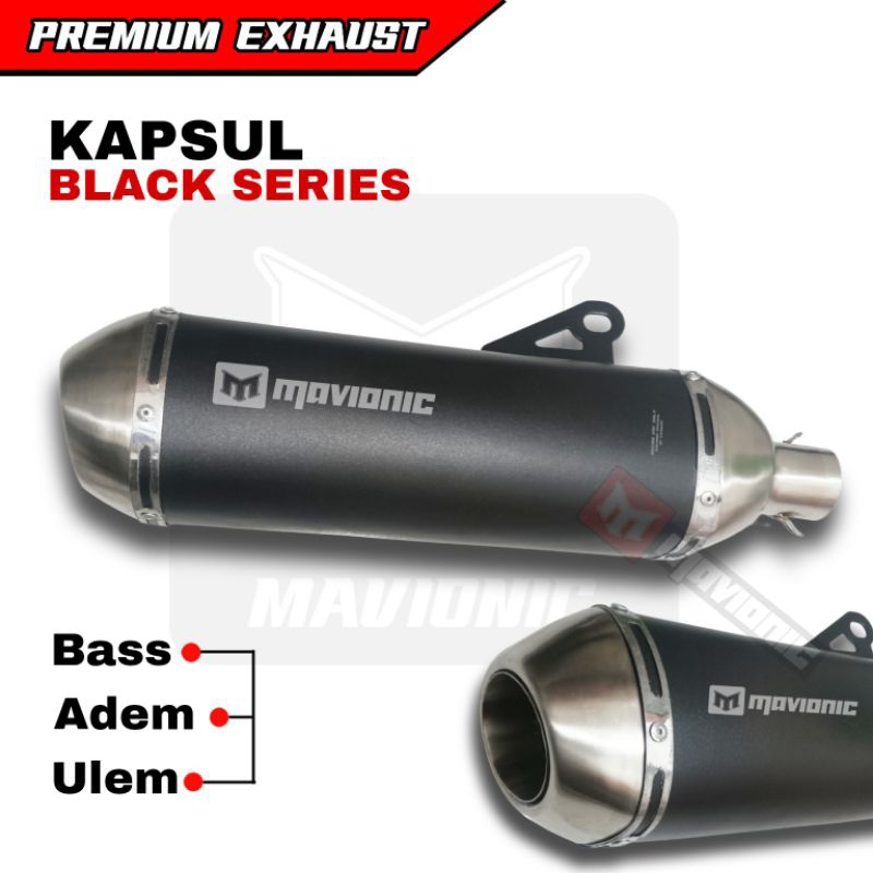 Jual Silincer knalpot model kapsul black series original mavionic ...
