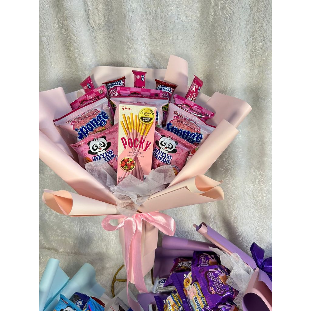 Jual Buket bouquet bucket snack coklat type Snack L – untuk Hadiah ...