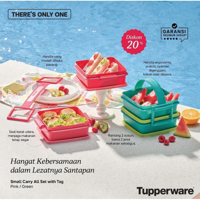 Jual small carry all set tupperware / rantang tupperware | Shopee Indonesia