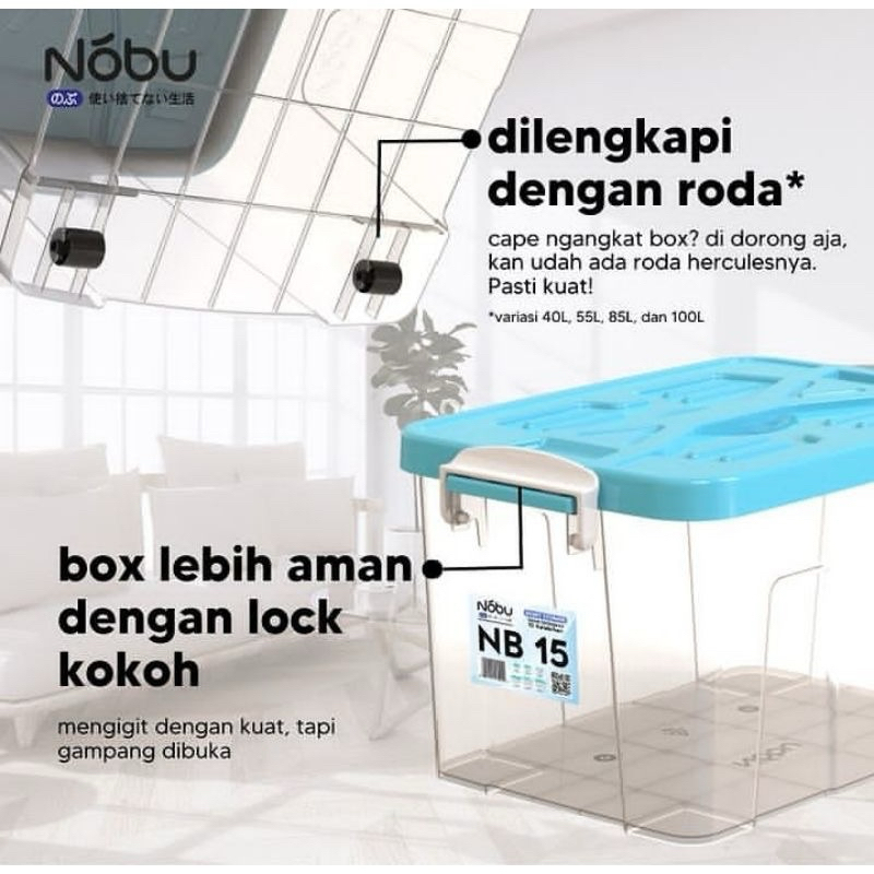 Jual NOBU Box Container 15 Liter | Shopee Indonesia