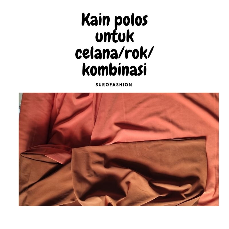 Jual KAIN POLOS untuk BATIK QIROATI OREN ATAU MERAH BATA UNTUK DIBUAT ...
