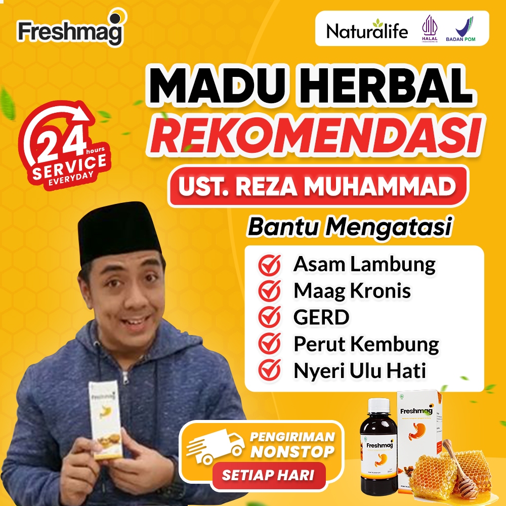 Jual FRESHMAG Original Madu Herbal Lambung Efektif Atasi Masalah Asam Lambung Maag GERD Iritasi ...
