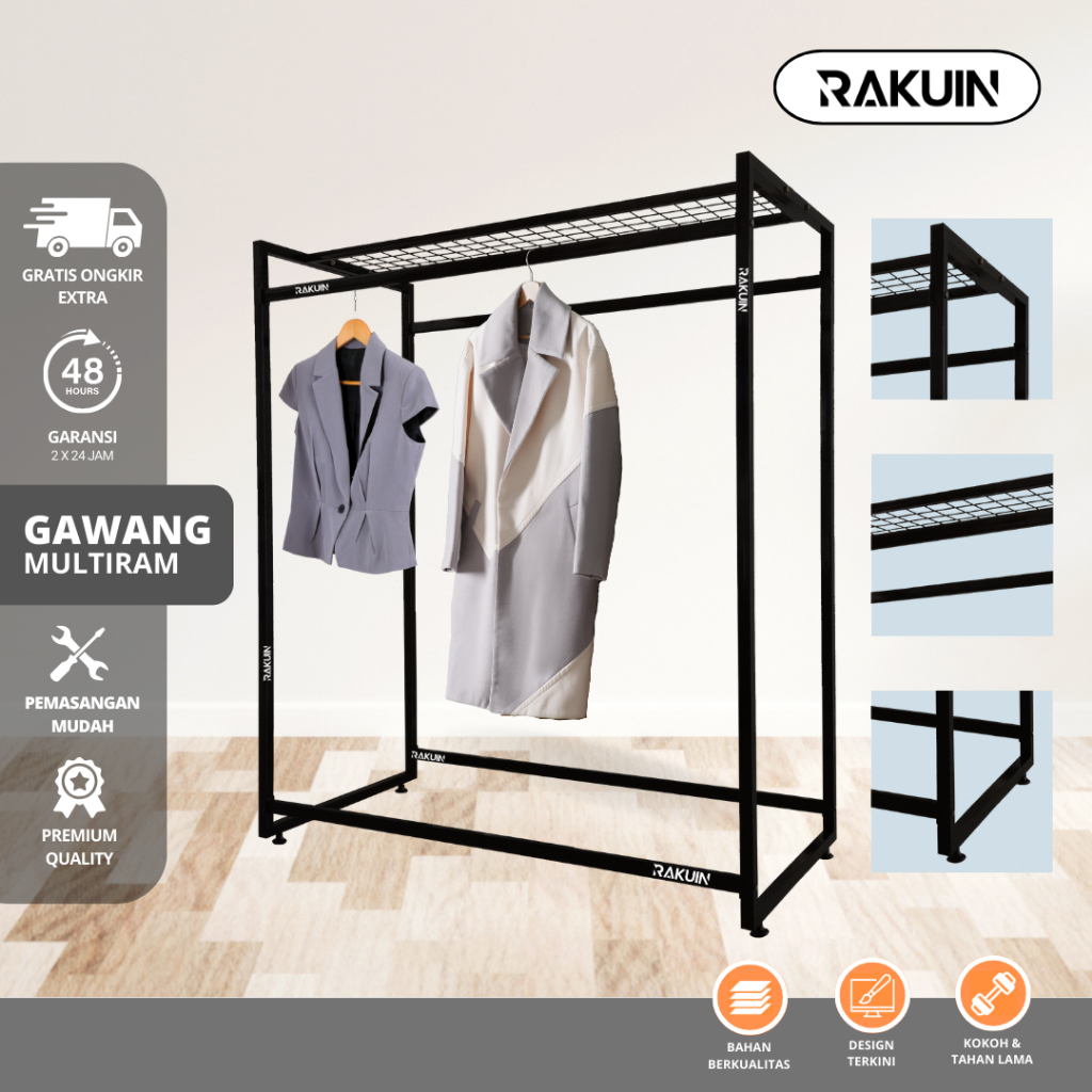 Jual RAK MULTIRAM - RAK BAJU / GAWANG BAJU UNTUK GAUN , GAMIS , PAKAIAN ...