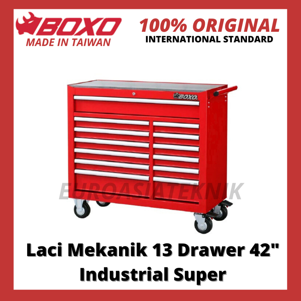 Jual BOXO TOOLS | Laci Mekanik 13 susun Super Luas - 13 Drawer 42" Industrial Super Wide ...