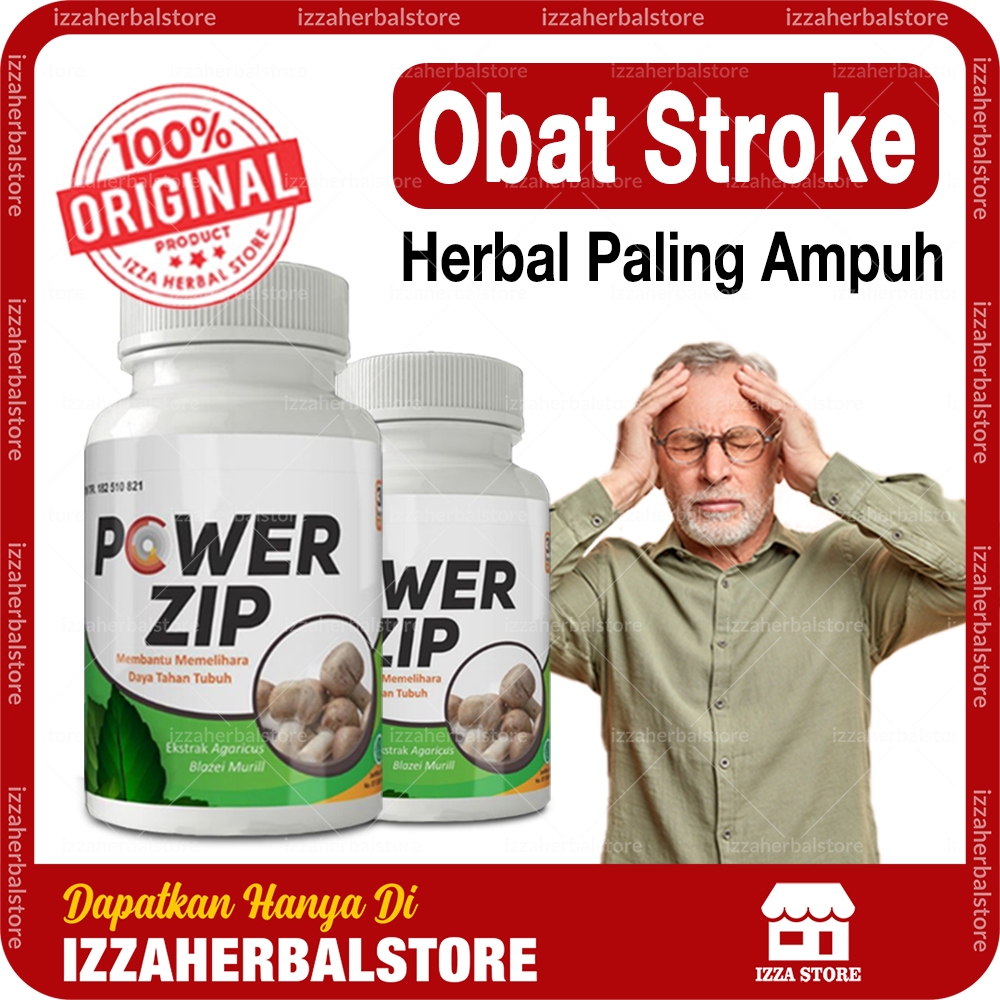 Jual POWER ZIP Obat Stroke Diabetes Herbal Kering Dan Basah Paling ...