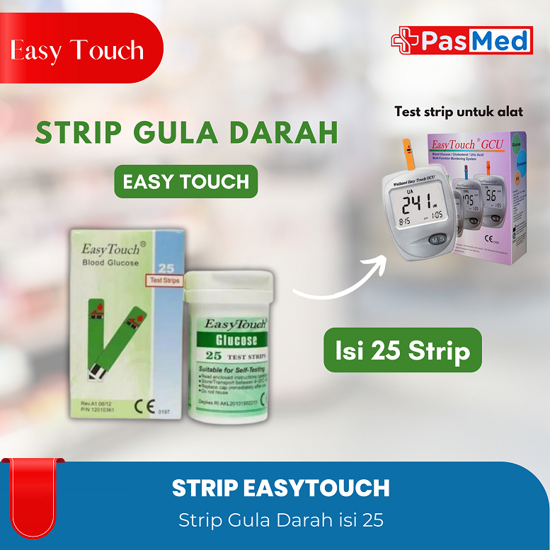 Jual Strip Easytouch Easy touch Glukosa Gula Darah | Shopee Indonesia